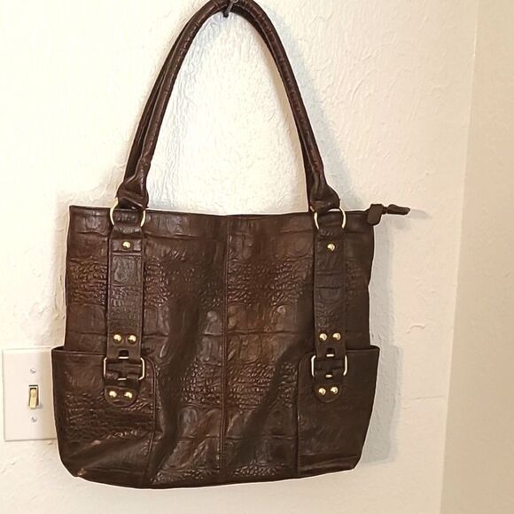 Cato | Bags | Cato Faux Alligator Large Bagwith Goldbuckles | Poshmark